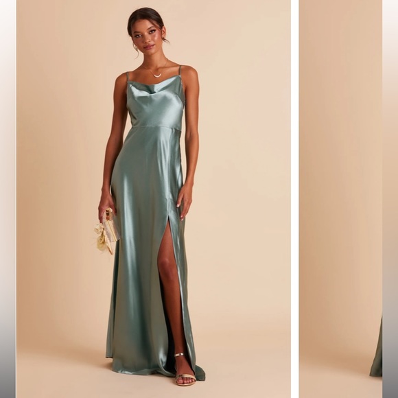 Birdy Grey | Dresses | Birdy Grey Satin Lisa Long Dress Bridesmaid ...